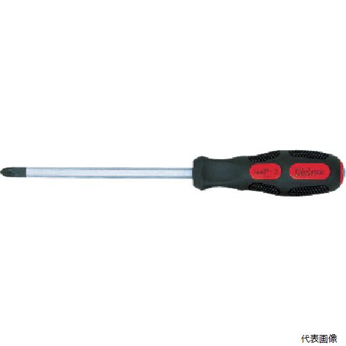 【特長】 ●スタンダードな貫通ドライバーです。 ●独自形状のグリップは強力なトルクを発生します。 【仕様】 ●刃先：［［＋］］No.2 ●軸長(mm)：100 ●全長(mm)：210 ●先端：マグネット入り 【材質／仕上】 ●軸：特殊鋼 ●...