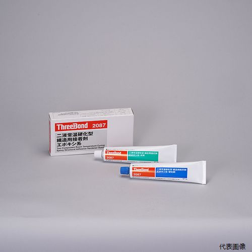 【特長】 ●エポキシ樹脂を主成分とした、常温硬化型構造用接着剤です。 【仕様】 ●色(主剤/硬化剤)：乳白色/青 ●色：淡黄 ●容量(g)：90 ●金属、タイル、ガラス等の硬い材質の接着など ●本剤・硬化剤のセット品 【入数】 ●1S 他の...