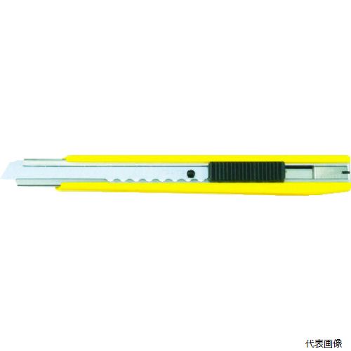 【特長】 ●薄物切りに最適です。 ●ボディ内に2枚の替刃を内蔵できます。 ●刃折り器(スナッパー)付です。 ●スナッパーはクリップタイプでポケットに差し込めます。 ●握りやすいグリップ(樹脂製)を採用しています。 【用途】 ●薄物切断用カッ...