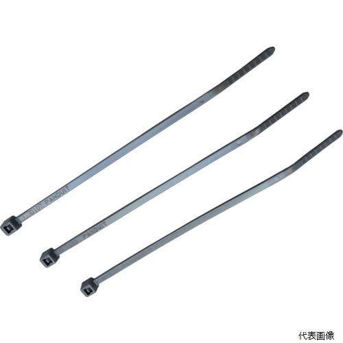 【特長】 ●幅広く使用できる汎用性の高い標準タイプのナイロン結束バンドです。 ●色分け、識別に最適です。 【用途】 ●ケーブルなどの結束に。 【仕様】 ●色：グレー ●幅(mm)：2.5 ●長さ(mm)：99 ●厚さ(mm)：1.1 ●最大...