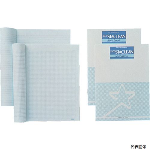 【特長】 ●100％離解可能な樹脂含浸タイプの無塵紙です。 ●上質紙と同様に古紙回収出来ます。 【用途】 ●クリーンルーム用コピー用紙として。 ●クリーンルーム用ノート 【仕様】 ●色：ブルー ●タイプ：横罫 ●サイズ(mm)：182×15...