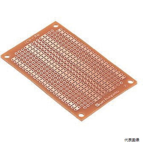 【特長】 ●試作した電子回路を実配線し、動作確認ができます。 ●電子工作や試作実験に最適です。 【用途】 ●実験や電子回路の確認に。 【仕様】 ●外形寸法(mm)幅：52 ●外形寸法(mm)奥行：75 ●外形寸法(mm)高さ：2 ●サイズ(...