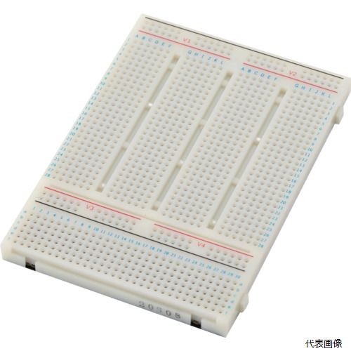 【特長】 ●電子部品をさすだけで実験回路が作れます。 ●IC・抵抗・コンデンサ・ジャンプワイヤなどの部品を差し込むだけで試作回路が組み立てられ、ハンダ付が不要なので部品を傷めることがありません。 ●試作した電子回路をすぐに実配線し、短時間で...