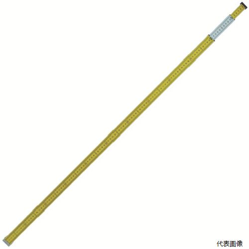 【特長】 ●突き当てキャップが大きく、手元で目盛が読み取れる内法測定目盛付きです。 ●終端部に水抜穴があります。 【用途】 ●水準測量、高低測量に使用 ●タイプ(段)：3 ●縮長〜全長(mm)：1145〜3000 ●幅(mm)：32 ●精度...