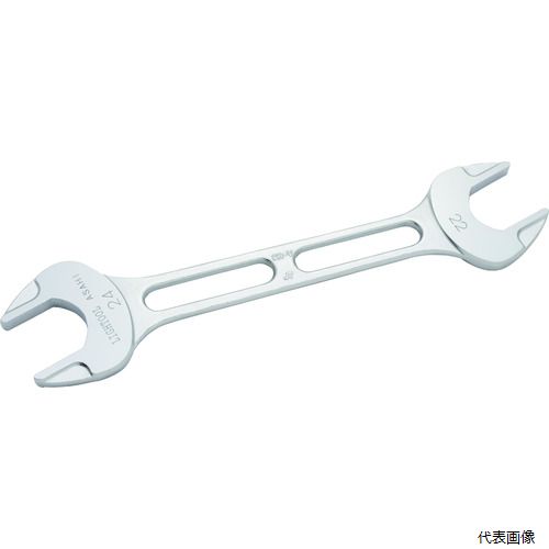 【特長】 ●メーカー比で20％以上軽量化するとともに省資源を目指した工具です。 ●JISS級です。 【用途】 ●ネジの締結作業。 ●長時間にわたる作業。 【仕様】 ●二面幅寸法(mm)：22×24 ●全長(mm)：215 ●板厚(mm)：8...