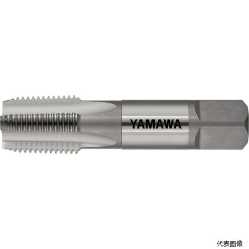 【特長】 ●ISOの形状規格に準拠した管用テーパねじ用ハンドタップです。 ●管用テーパおねじR（PT）とのはめあいに使用されます。 【用途】 ●被削材：中炭素鋼、高炭素鋼、合金鋼に。 【仕様】 ●精度：JIS2級 ●呼び寸法：3/8 ●山数...