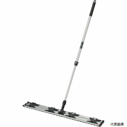 【特長】 ●ワンタッチで替えシートの取り替えができます。 ●薄型アルミヘッドで軽量です。 ●クリップで替えシートをしっかり固定できます。 【用途】 ●事務所、店舗、工場、倉庫などの床清掃に。 【仕様】 ●幅(mm)：906 ●長さ(mm)：...