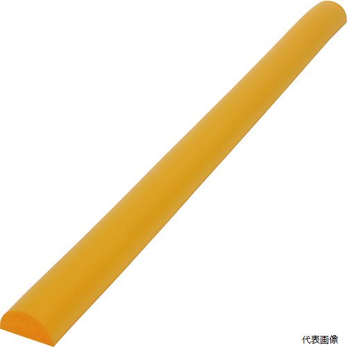 【特長】 ●非常に柔らかく弾力性に優れた素材です。 ●耐摩耗性にも優れています。 【用途】 ●車両の当たり止め、キズ防止に。 【仕様】 ●色：イエロー ●幅(mm)：50 ●長さ(m)：0.9 ●厚さ(mm)：26 ●取付方法：貼付タイプ（...