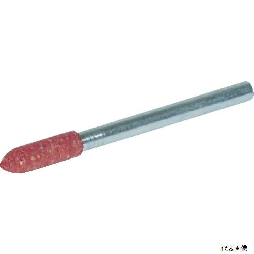 【特長】 ●従来のゴム砥石の使い勝手そのままに、砥石部を砲弾型に成型しました。 ●ドレス加工不要でそのまま使用できます。 【用途】 ●入り組んだ形状や、角になった部分の細かい作業に。 【仕様】 ●粒度(#)：80 ●外径(mm)：6 ●幅(...