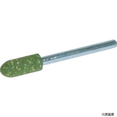 【特長】 ●従来のゴム砥石の使い勝手そのままに、砥石部を砲弾型に成型しました。 ●ドレス加工不要でそのまま使用できます。 【用途】 ●入り組んだ形状や、角になった部分の細かい作業に。 【仕様】 ●粒度(#)：120 ●外径(mm)：4 ●幅...