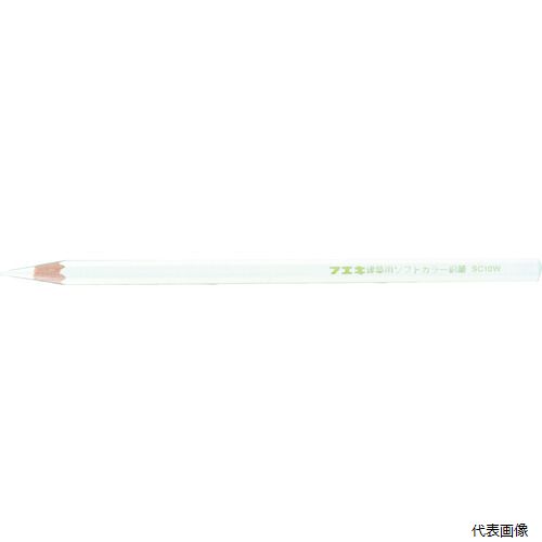 【特長】 ●耐水性のあるホルダー型ソフトカラー鉛筆です。 ●水分の付着した面にも書き込め、雨の日の作業にも使用できます。 ●耐水性があるので建築用に最適です。 ●様々な素材にスラスラ書けるソフトカラー鉛筆です。 【用途】 ●ガラス、金属、プ...