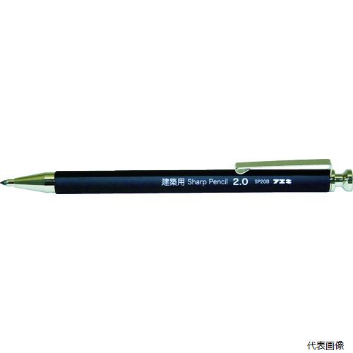 【特長】 ●強くなめらかな2mm芯を使用しています。 ●木材・コンクリートなどへの筆記も可能です。 【用途】 ●工業用素材・部品へのマーキング用に。 【仕様】 ●色：黒 ●タイプ：HB芯 ●芯径(mm)：2.0 ●奥行(mm)：13 ●高さ...