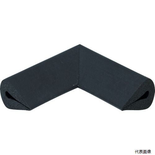 【特長】 ●コの字形状が各種鋼材の角部エッジ処理に適しています。 ●ちぎれにくく、クッション性に優れた衝撃吸収材です。 【用途】 ●鉄板、H型鋼、C型鋼の角に。 ●工場内の危険防止に。 【仕様】 ●色：ブラック ●幅(mm)：15 ●長さ(...