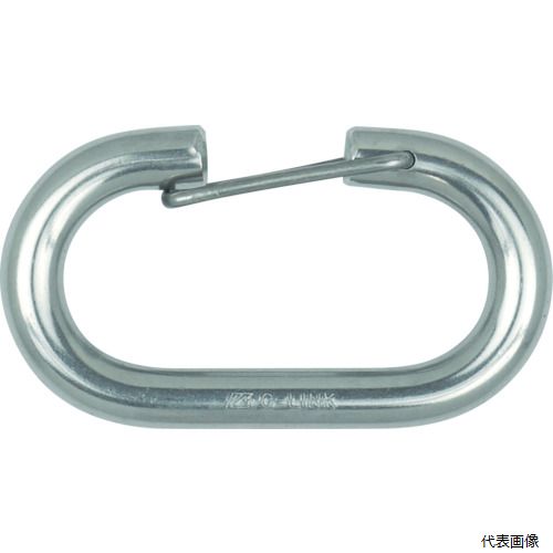 【特長】 ●開口部が広くて使いやすいです。 【用途】 ●連結用フックに。 【仕様】 ●幅(mm)：41 ●長さ(mm)：75 ●使用荷重(kN)：0.54 ●C(mm)：15.0 ●D(mm)：9 ●L(mm)：41 ●W(mm)：75 【...