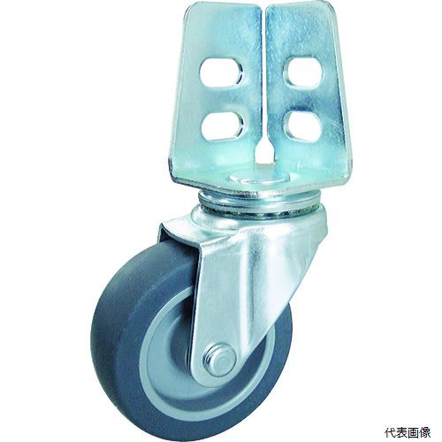 【特長】 ●車輪にエラストマー(キャスター径50〜75mm)、グレーゴム(キャスター径100mm)を使用しているので床面への走行痕が発生しにくくなっています。 ●アングルへの取り付けが簡単にできます。 ●ゴム車と同程度の弾性があり、凹凸のあ...