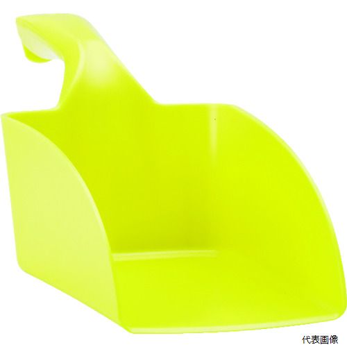 【特長】 ●軽量カラースコップです。 ●食品衛生法適合品です。 【用途】 ●粉末や氷をすくうスコップとして最適です。 【仕様】 ●色：イエロー ●縦(mm)：350 ●横(mm)：105 ●高さ(mm)：75 ●耐熱温度(℃)：100 【材...