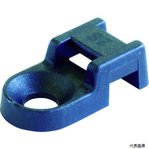 【特長】 ●ケーブルタイを固定し、電線、ケーブルをまとめることができます。 【用途】 ●ケーブルタイの固定。 【仕様】 ●色：黒 ●高さ(mm)：0.2 ●使用結束バンド幅(mm)：〜5 ●固定方法：ネジ止め ●最大結束径(mm)：使用結束...