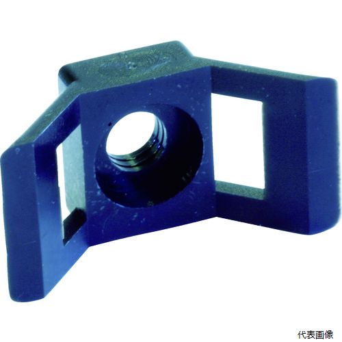【特長】 ●ケーブルタイを固定し、電線、ケーブルをまとめることができます。 【用途】 ●ケーブルタイの固定。 【仕様】 ●色：黒 ●使用結束バンド幅(mm)：〜9 ●固定方法：ネジ止め ●最大結束径(mm)：使用結束バンドによる ●下穴径(...