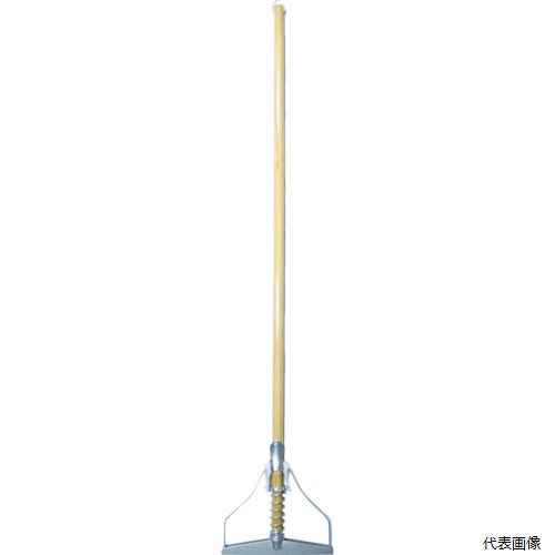 【特長】 ●ヘッド部がスチールで、とても丈夫です。 【用途】 ●替糸を装着して床掃除 ●幅(mm)：235 ●長さ(mm)：1215 【材質／仕上】 ●頭：スチール亜鉛メッキ ●柄：天然木（10052）、天然木ニス塗（10053） 【入数】...