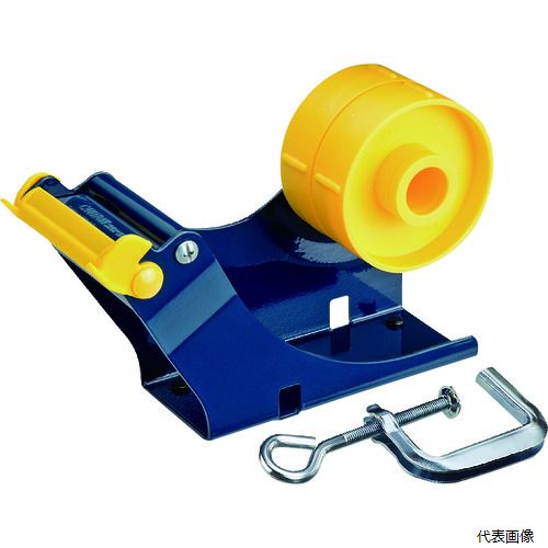 【特長】 ●好きな位置に自由に設置可能なクランプタイプ。 ●幅50mm×1巻もしくは25mm×2巻が使用可能です。 ●カッターが鋭くOPPテープをはじめとする幅広い種類のテープに対応します。 ●カッター部はカバー付で安全です。 ●OPPテー...