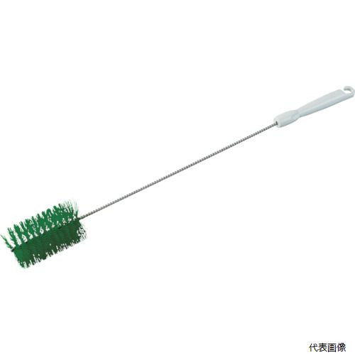 【特長】 ●カラーによる区域管理などができるHACCPに対応したブラシです。 ●配管や器材の奥の洗浄に最適です。 ●毛は抜けにくく熱に強いため、衛生管理が必要な場所での使用に適しています。 ●先端部の芯線はU字型になっており、傷つけにくい仕...
