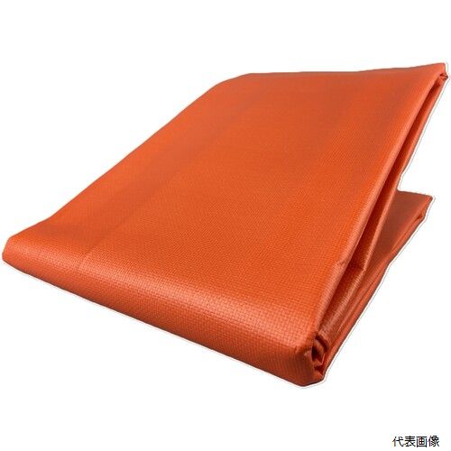 【特長】 ●カラーシートを被せて色鮮やかにできます。 ●軽量のため扱いやすいシートです。 【用途】 ●トラックシート。 ●色：オレンジ ●幅(m)：1.8 ●長さ(m)：2.1 ●厚さ(mm)：0.38 ●ハトメ数(個)：16 ●耐久期間：...