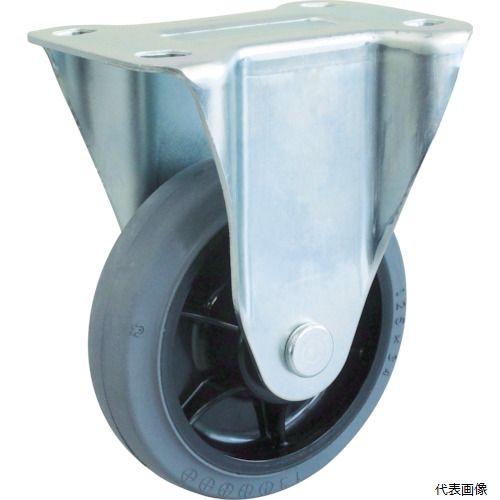 【特長】 ●車輪にエラストマー(キャスター径50〜75mm)、グレーゴム(キャスター径100〜150mm)を使用しているので床面への走行痕が発生しにくくなっています。 ●走行性、耐荷重性を備えた標準的な軽・中量荷重用キャスターです。運搬台車...