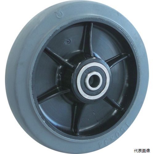 【特長】 ●車輪にエラストマー(キャスター径50〜75mm)、グレーゴム(キャスター径100〜150mm)を使用しているので床面への走行痕が発生しにくくなっています。 ●走行性、耐荷重性を備えた標準的な軽・中量荷重用キャスターです。運搬台車...