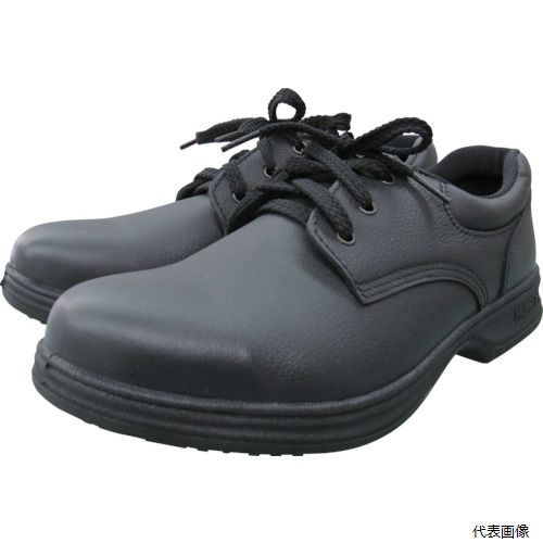 【特長】 ●JISS種合格の鉄先芯です。 ●耐滑性区分5をクリアしています。 ●混紡糸を使用し、ほどけにくい靴紐です。 ●衝撃吸収性に優れたウレタンミッドソールです。 【用途】 ●製造業などに。 【仕様】 ●寸法(cm)：28.0 ●足幅サ...