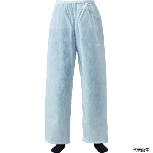 【特長】 ●軽量で通気性に優れた作業服です。 【用途】 ●汚れの発生する作業に。 【仕様】 ●色：白 ●サイズ：LL ●ウエスト(cm)：88〜104 ●股下(cm)：74〜78 ●箱入数(着)：100 ●タイプ：ズボン ●ウエストゴム入り...