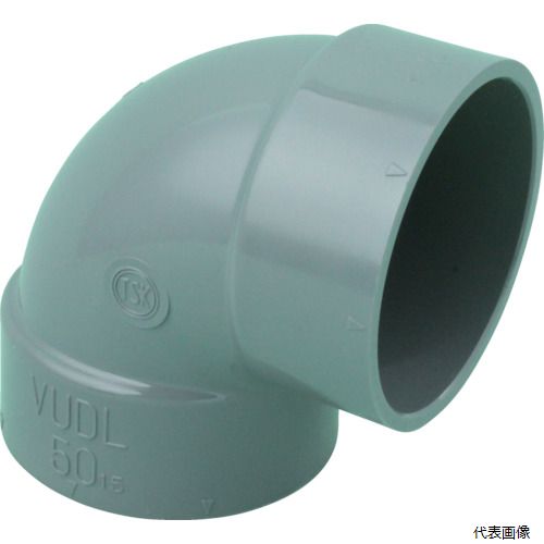 【特長】 ●普通の工具で簡単に切ったり削ったりできます。 ●パイプの接続は専用の接着剤で容易に接合でき、漏水の心配がありません。 ●軽量なので、配管作業、運搬等取扱いが極めて楽です。 【用途】 ●下水用継手。 【仕様】 ●塩ビ管呼び径：10...