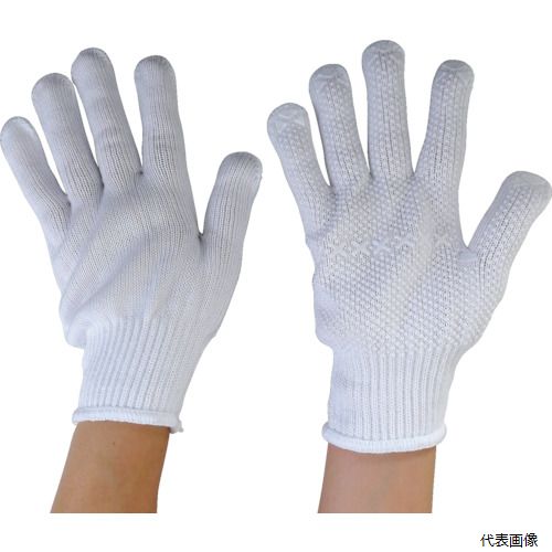 【特長】 ●薄手のすべり止手袋です。 ●綿100%で吸汗性があります。 ●お買い得な5双パックです。 ●指先補強を施しほつれにいくいです。 ●工場納入としても定着率の高い商品です。 【用途】 ●建築。 ●組立作業。 ●品質管理。 ●バックヤ...