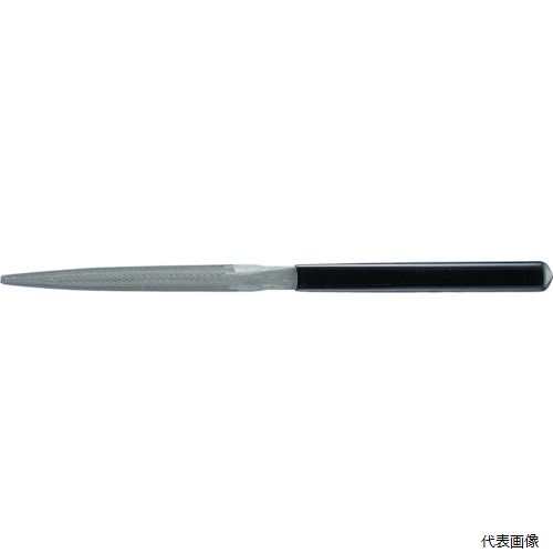【特長】 ●耐久性に優れています。 ●滑りにくいラバーグリップを採用しています。 【用途】 ●バリ取りや研削・研磨加工に。 【仕様】 ●全長(mm)：200 ●刃長(mm)：100 ●刃幅(mm)：10.5 ●刃厚(mm)：3 ●形状：半丸...