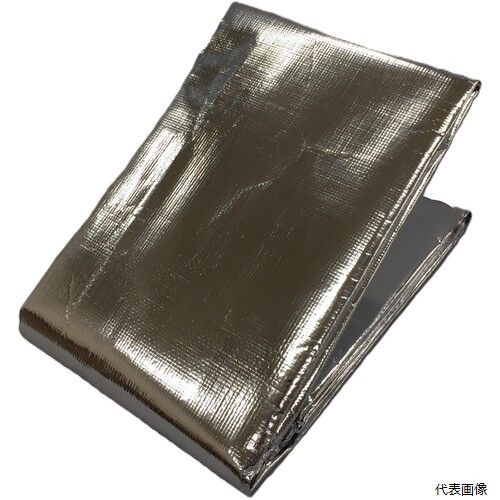 【特長】 ●太陽光線を反射して、シートの内側を保冷・保温します。 【用途】 ●夏場の防暑用や、冬季の保温用カバーとして。 【仕様】 ●幅(m)：1.71 ●長さ(m)：2.57 ●厚さ(mm)：0.25 ●ハトメ数(個)：10 ●ハトメピッ...