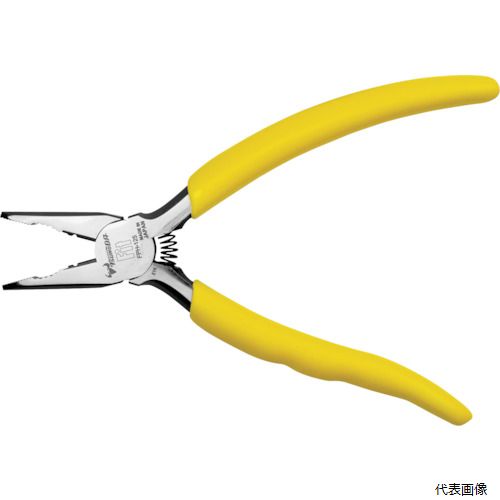 【特長】 ●板材や線材の加工に最適です。 ●皮むき用刃穴付です。（φ1.2mm） 【仕様】 ●全長(mm)：140 ●切断能力(mm)鉄線：φ1.0 ●切断能力(mm)銅線：φ2.6 ●切断能力(mm)軟鉄線：φ1.8 ●切断能力(mm)軟...