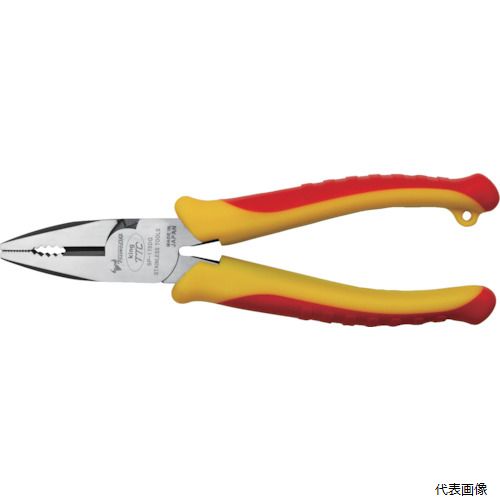 【特長】 ●ステンレス鋼を使用し、耐食性に優れたペンチです。 ●偏芯テコを採用し、軽い力で切ることができます。 【仕様】 ●全長(mm)：175 ●切断能力(mm)銅線：φ3.2 ●切断能力(mm)軟鉄線：φ2.0 ●切断能力(mm)VA線...