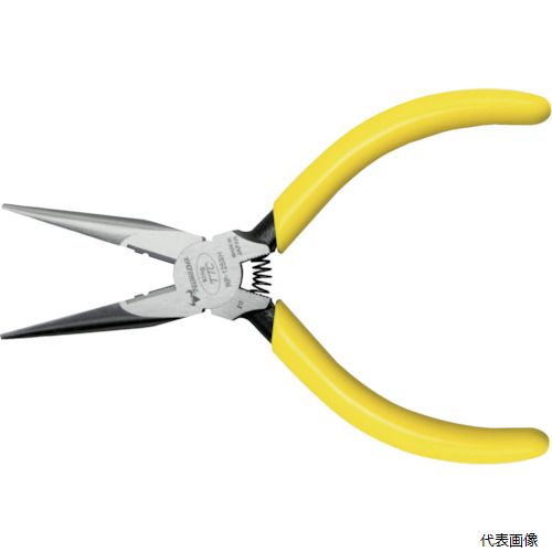 【特長】 ●開閉ばね、皮むき用刃穴が付いています。 ●JIS規格品です。(RP-150SH) 【仕様】 ●全長(mm)：140 ●切断能力(mm)鉄線：φ1.0 ●切断能力(mm)軟鉄線：φ1.8 ●切断能力(mm)銅線：φ2.6 ●ばね付...
