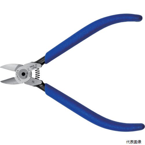 【特長】 ●鉄線、ステンレス線が切れます。 【仕様】 ●全長(mm)：128 ●刃表面形状：フラット刃 ●切断能力(mm)銅線：φ2.6 ●切断能力(mm)軟鉄線：φ2.0 ●切断能力(mm)ステンレス：φ1.6 ●セミフラッシュ刃 ●ばね...
