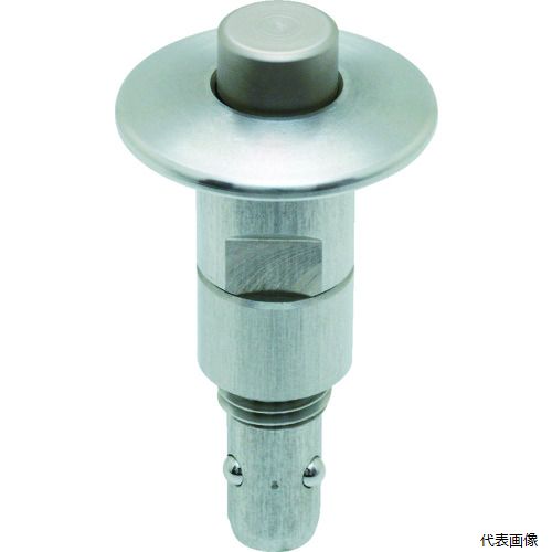 【特長】 ●ボタン操作のクサビ機構でバタツキがありません。 ●別売のケースと組み合わせて使用します。 【用途】 ●ホッパーの着脱。 【仕様】 ●クランプ力(N)：30 ●適合プレート厚さ(mm)：6〜10 ●寸法(mm)D：6 ●寸法(mm...