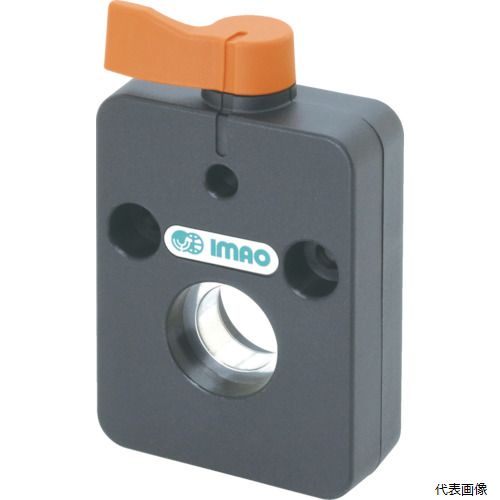 【特長】 ●軽いノブ操作で確実にロックします。 【用途】 ●シートカッターの回転方向の動きを固定。 【仕様】 ●寸法(mm)H：48.5 ●寸法(mm)L1：14 ●寸法(mm)P：23.5 ●寸法(mm)W：36 ●適用シャフト径(h7)...