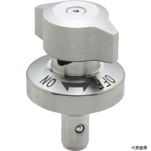 【特長】 ●ON、OFFが明確です。 ●クサビ機構でバタツキがありません。 ●別売のケースと組み合わせて使用します。 【用途】 ●搬送装置のアタッチメント交換。 【仕様】 ●クランプ力(N)：50 ●適合プレート厚さ(mm)：6〜14 ●寸...