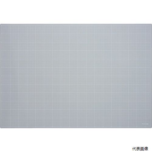 【特長】 ●軟質+硬質+軟質の三層構造で両面使用可能なカッターマットです。 ●1cm単位のグリッド印刷付です。 ●片面（黒）は世界地図を模したドット入、片面（グレー）は落ち着きのあるライトグレーで、目にやさしいホワイト印刷です。 【用途】 ...