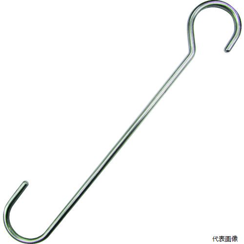【特長】 ●ステンレス製でさびにくく、耐久性に優れます。 【用途】 ●物掛けとして。 【仕様】 ●使用荷重(kN)：0.20 ●D(mm)：6 ●L1(mm)：300 ●L2(mm)：288 ●S(mm)：25 ●W(mm)：38 ●H(m...