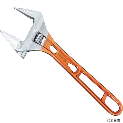 【特長】 ●軽量・薄型タイプかつワイドな開口です。 ●狭い場所でさまざまなサイズのボルトを回すのに最適です。 ●0mmまで閉じるので、小さいものまでしっかりとつかめます。 ●目盛付です。 ●でっぱりが少なく狭い場所でも使いやすくなっています...