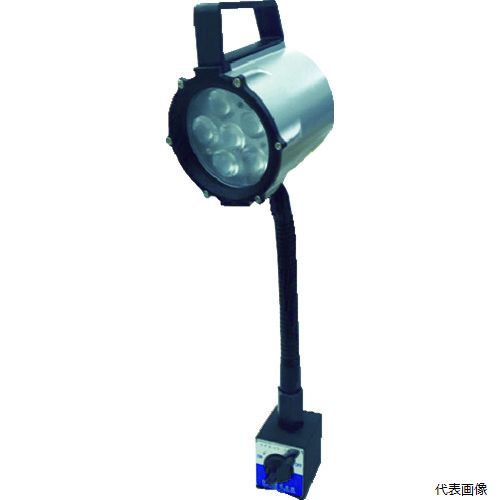 【特長】 ●ハイパワーLEDを使用し、省エネ・高輝度・長寿命を実現しました。 ●マグネットベースを使用した作業用LED照明灯です。 ●鉄板などの金属に容易に取り付けが可能でき、またプラグ付2mケーブルを標準装備しているので、家庭用コンセント...