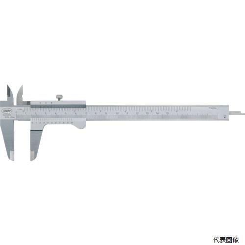 【特長】 ●バーニヤとメインスケールは読取時の反射を防ぐためサテンクロム仕上げが施されています。 【用途】 ●外径測定、内径測定、段差測定、深さ測定に。 【仕様】 ●測定範囲(mm)：0〜150 ●最小表示(mm)：0.05 ●最大許容誤差...