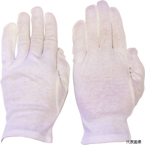 【特長】 ●指先を使う細やかな作業に最適な薄手でフィット感のある手袋です。 【用途】 ●品質管理などに。 【仕様】 ●色：白 ●サイズ：L ●全長(cm)：23 ●手のひら周り(cm)：20 ●中指長さ(cm)：8.0 ●マチ：なし ●40...