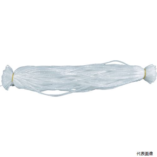 【特長】 ●耐候性・耐水性に優れたポリエチレン製です。 【用途】 ●足場や仮設シート、トラックシート類などの連結に。 ●色：ホワイト ●長さ(m)：0.8 ●標準幅(mm)：4 【材質／仕上】 ●ポリエチレン(PE) 【注意】 ●提供不可：...