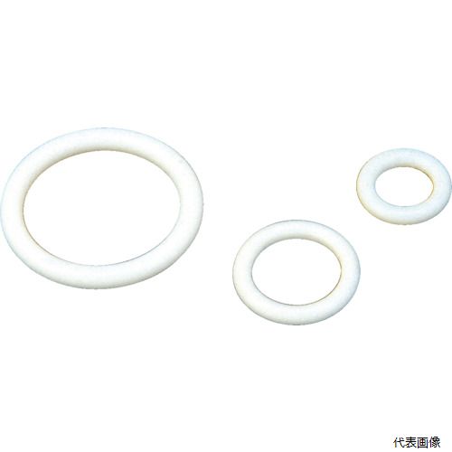 【特長】 ●フッ素樹脂を切削加工してOリング状にしたもので、伸縮はありません。 ●固定用シール材としてご使用ください。 【用途】 ●一般的なゴム製Oリングでは対応が難しい流体のシール。 【仕様】 ●内径(mm)：19.8 ●線径(mm)：2...