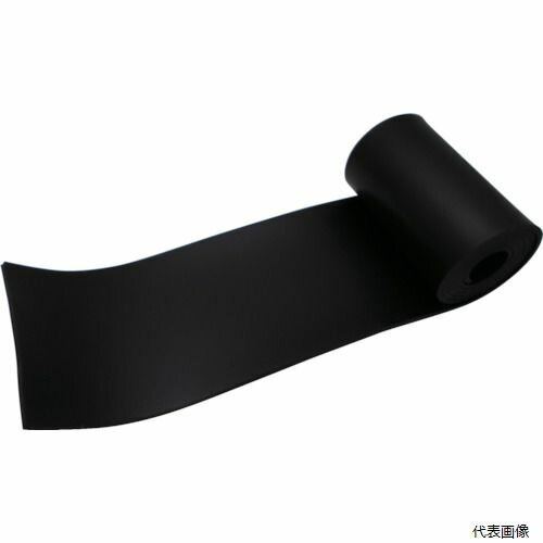 【特長】 ●従来のゴムシートと比較して、耐候性、耐熱性、耐油性に優れています。 ●臭いも少なく、色移行もせず安全で環境にやさしい高機能ゴムシートです。 【用途】 ●すべり止め、クッション材。 【仕様】 ●色：黒 ●厚さ(mm)：3 ●幅(m...